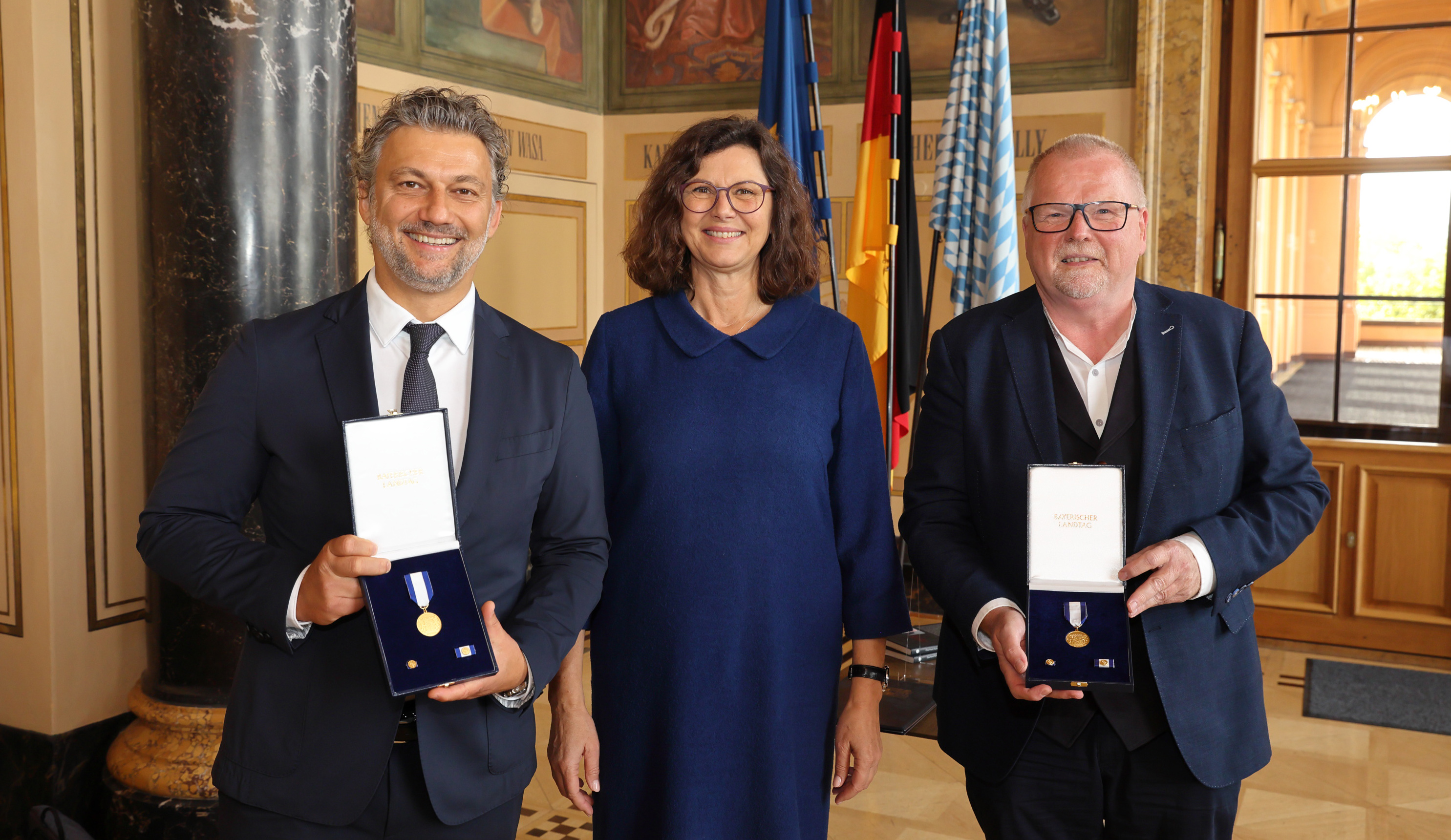 Verleihung Verfassungsorden an Jonas Kaufmann und Eberhard Schellenberger | Bayerischer Landtag